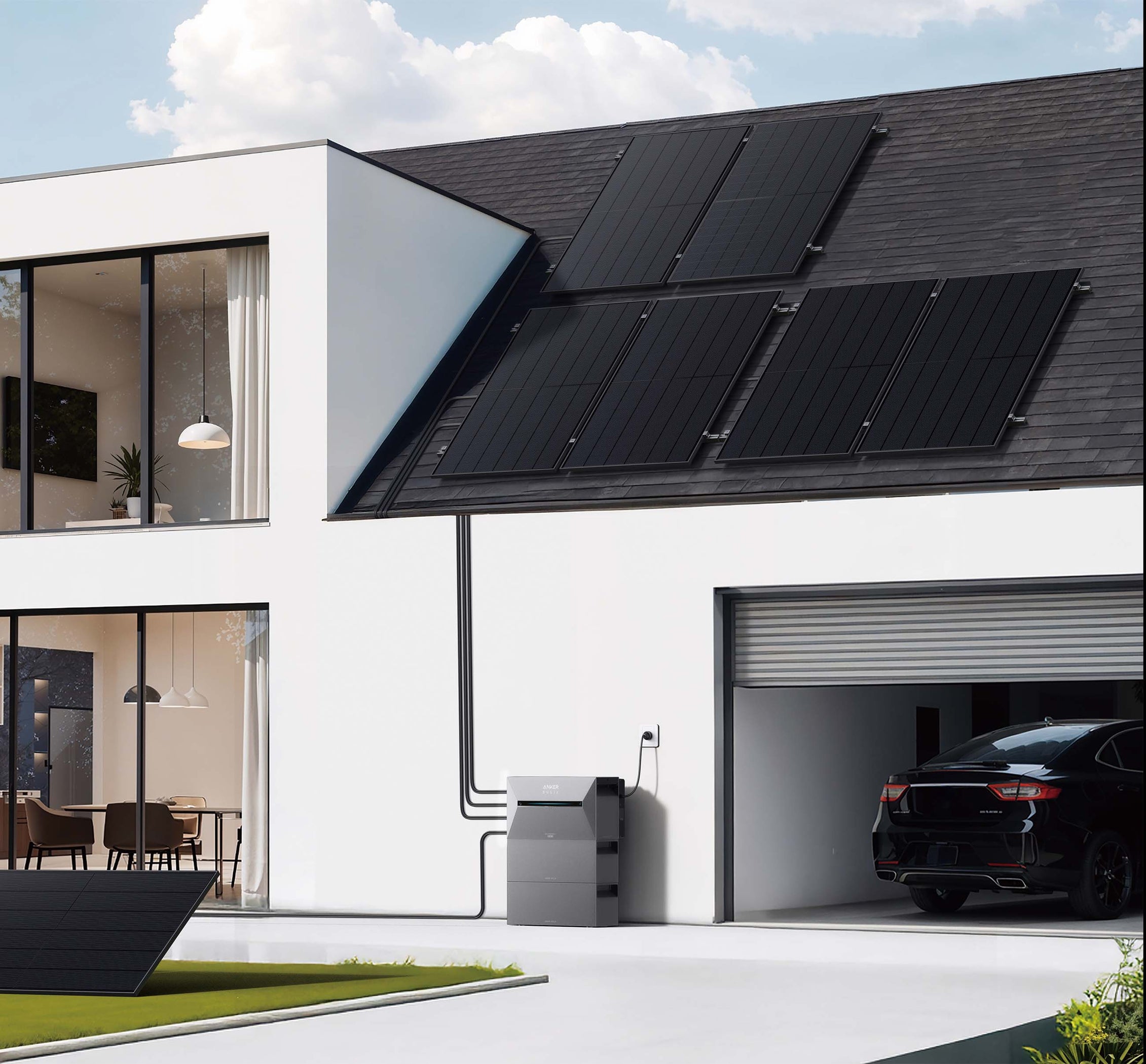 Engel Balkonkraftwerk Komplettset + Anker SOLIX Solarbank 3 E2700 Pro ...